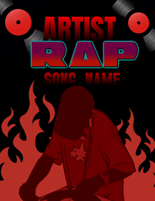 Rap cover flyer template | PosterMyWall
