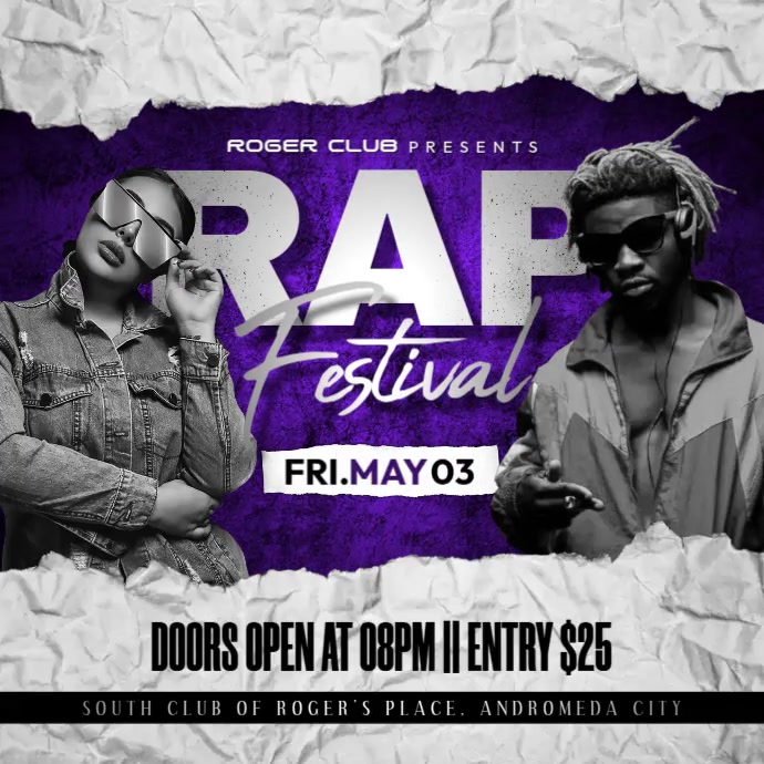 Copy of Rap Festival | PosterMyWall