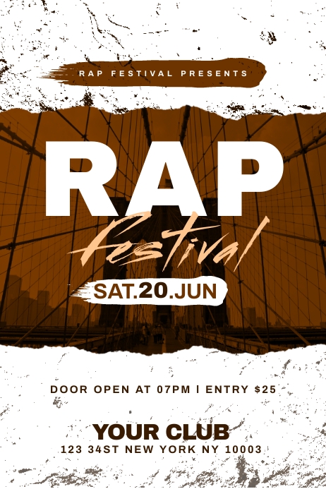 Rap Festival Flyer Template (2) | PosterMyWall