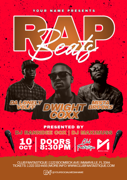 Rap Hip Hop Flyer A4 Template | PosterMyWall