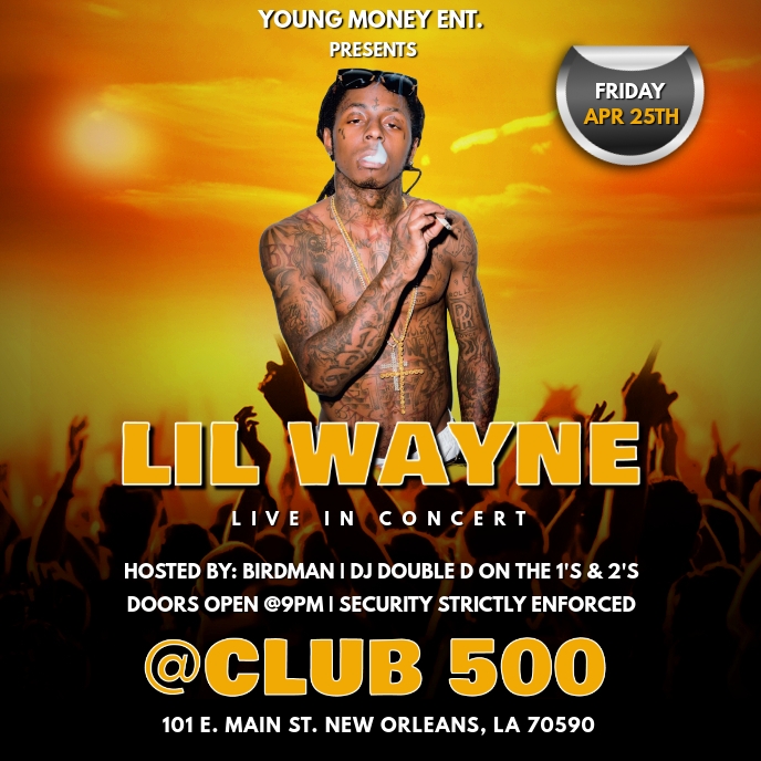 Copy of RAP LIVE CONCERT CLUB FLYER | PosterMyWall