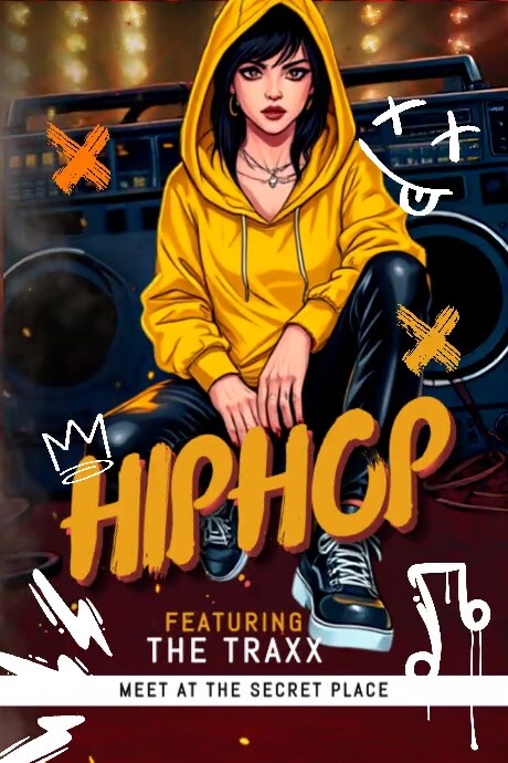 Plantilla de Rap Night Party Video | PosterMyWall