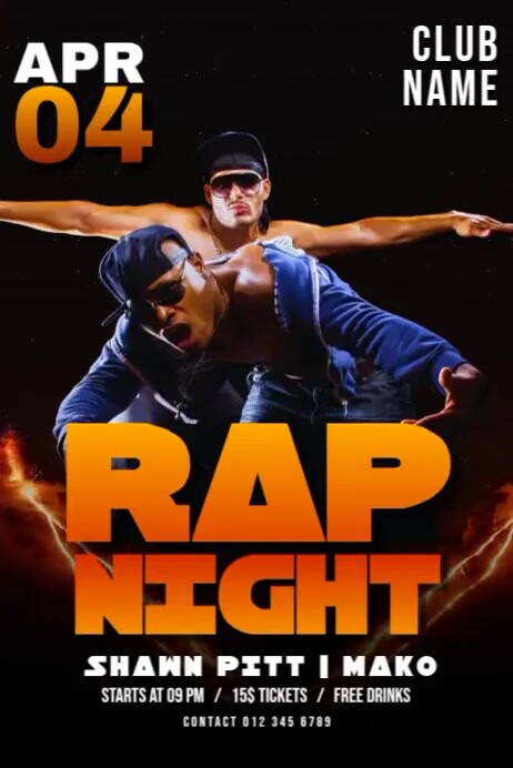 Copy of Rap Party Video | PosterMyWall