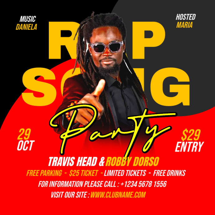Plantilla de rap Song Party | PosterMyWall