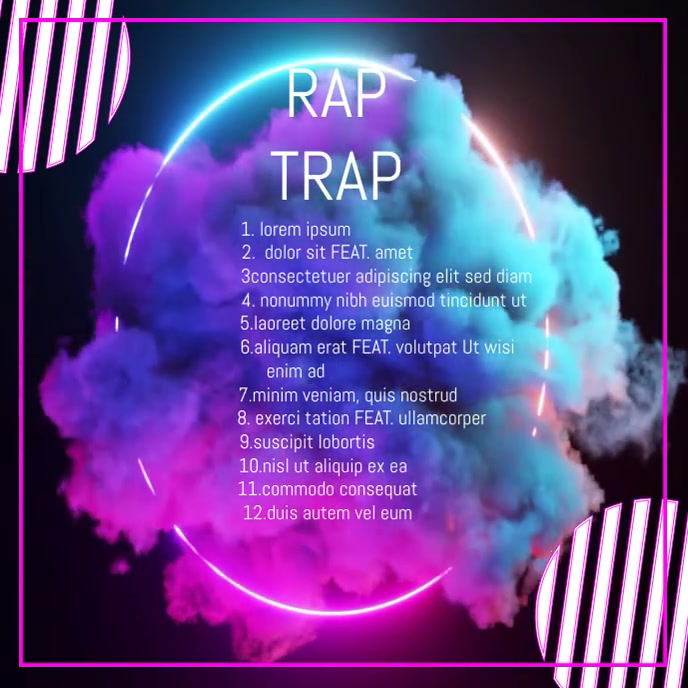 Rap Trap Smoke Video Mixtape Cover Template | PosterMyWall