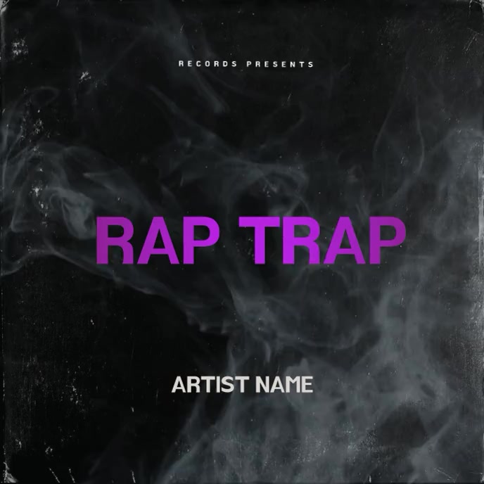 Rap Trap Smoke Video Mixtape Cover Template | PosterMyWall