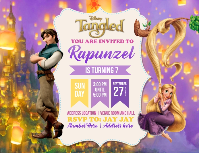 Rapunzel Template | PosterMyWall