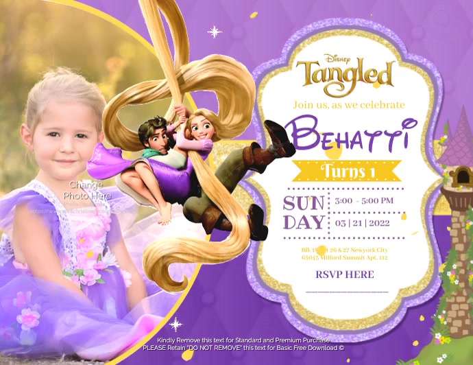 Rapunzel Template | PosterMyWall