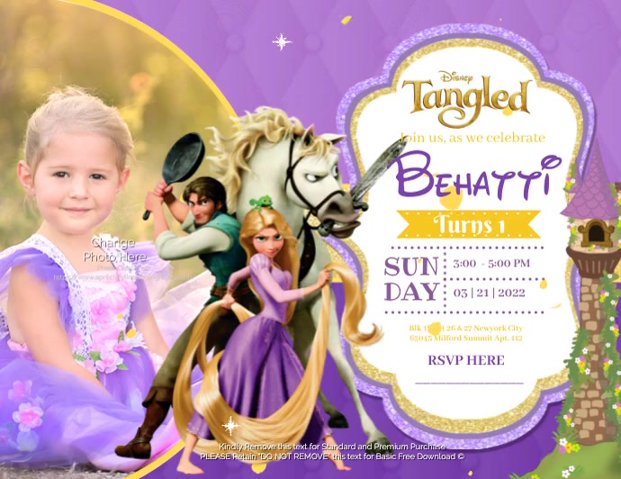 Rapunzel Template | PosterMyWall