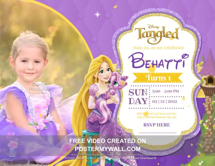 Rapunzel Template | PosterMyWall