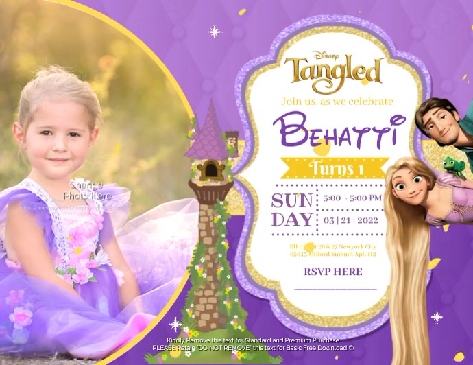 Rapunzel Template | PosterMyWall
