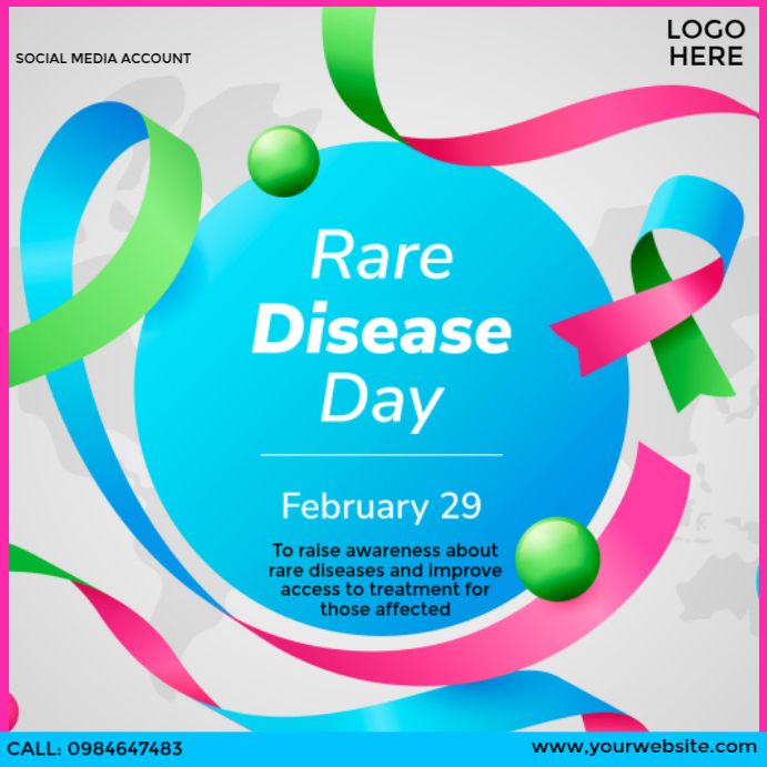 Rare Disease Day Design Template | PosterMyWall