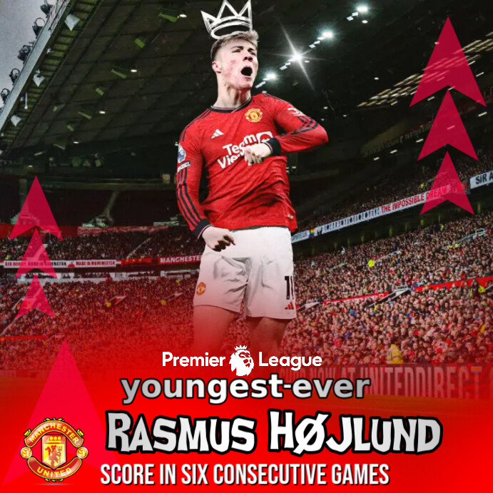 Rasmus Højlund Template | PosterMyWall