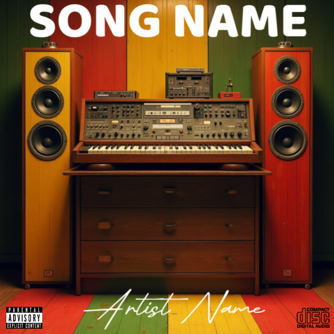 Rasta Aesthetic Album Cover Template | PosterMyWall