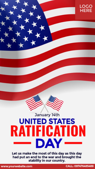ratification day usa instagram story Template | PosterMyWall