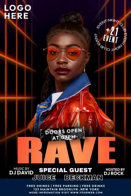 Copy of Rave Club Event | PosterMyWall