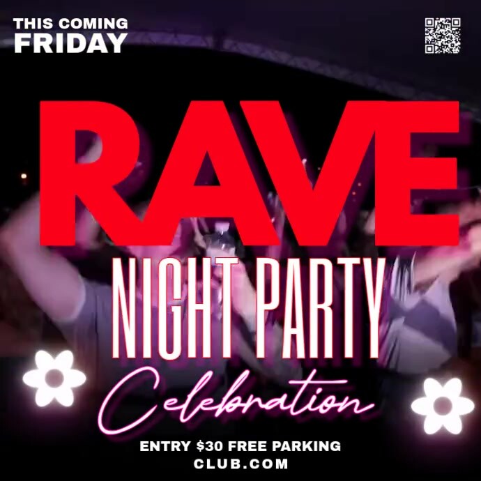 Plantilla de Rave Night Party | PosterMyWall