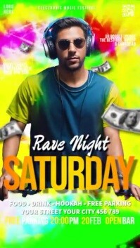 Rave Party Video Template | PosterMyWall
