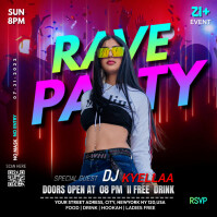 Rave Party Template | PosterMyWall