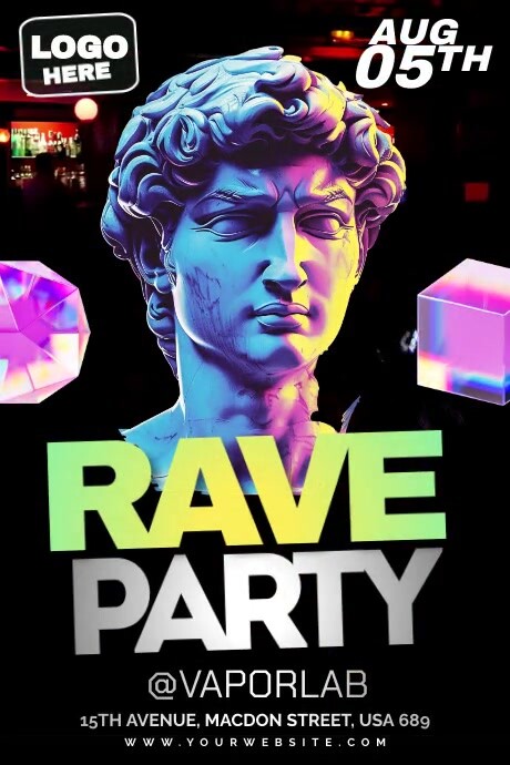 Plantilla de Rave Party | PosterMyWall
