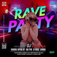 Rave Party Template | PosterMyWall