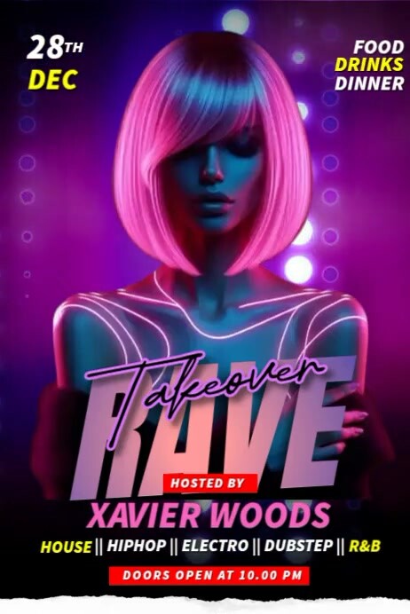 Copy of Rave Party Video Ads | PosterMyWall