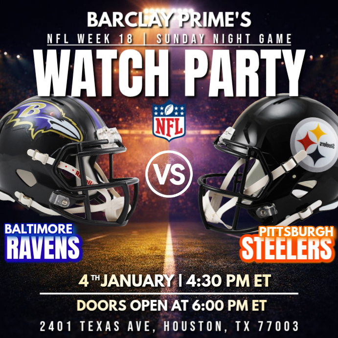 Plantilla de Ravens Vs Steelers : Pittsburgh Steelers Vs Baltimore ...