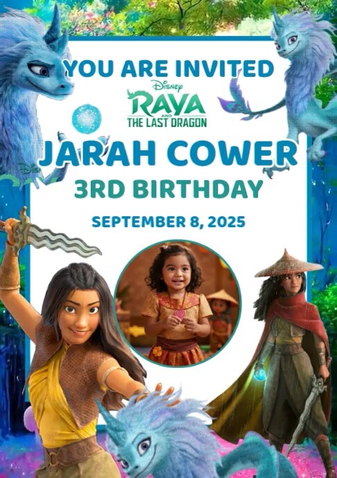 Raya Birthday Invitation Template | PosterMyWall