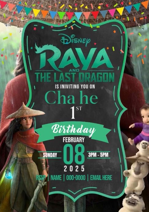 raya the last dragon Template | PosterMyWall