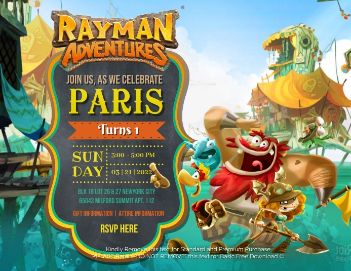 Copy of Rayman | PosterMyWall