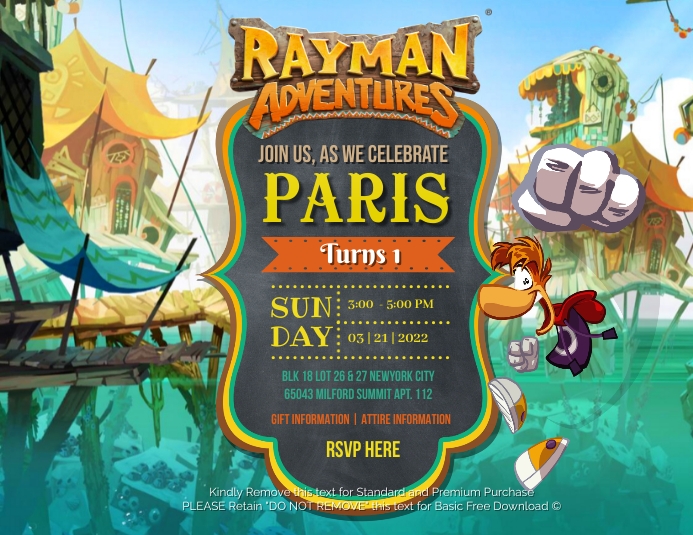 Copy of Rayman | PosterMyWall