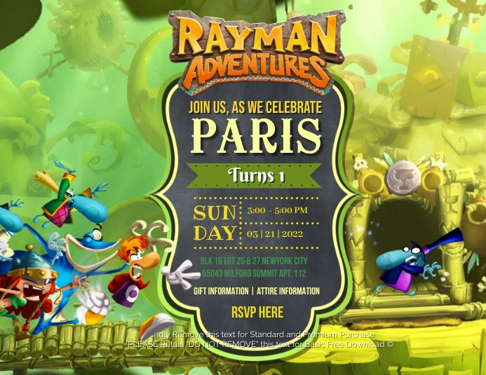 Copy of Rayman | PosterMyWall