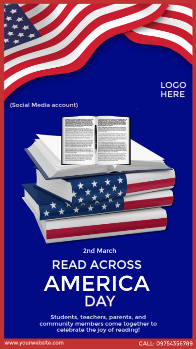Read Across America Day Design Template | PosterMyWall