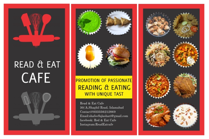 READ AND EAT Template | PosterMyWall