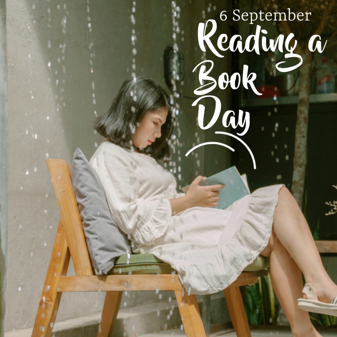 Reading a book day Instagram post Template | PosterMyWall
