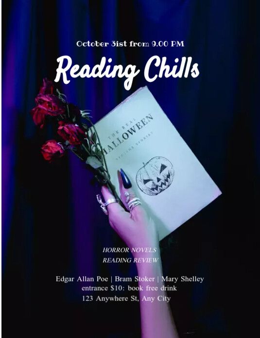 Copy of reading chills | PosterMyWall
