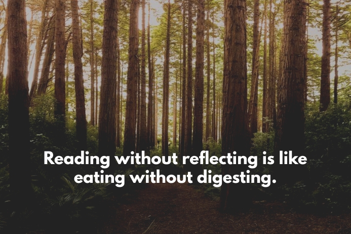 Reading cold forest quote design template | PosterMyWall