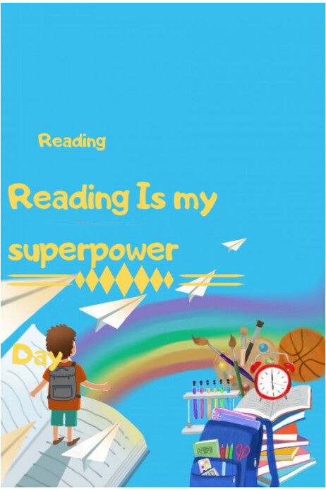 Copy of Reading is my superpower day | PosterMyWall