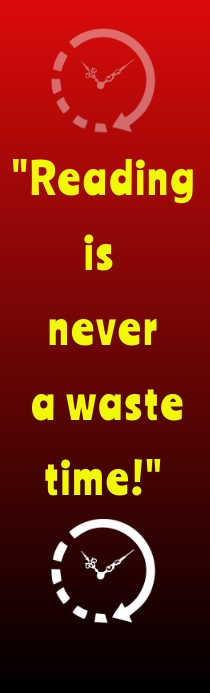 Reading is never a waste of time-bookmark Template | PosterMyWall