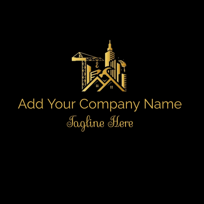 Copy of real estate, construction logo design | PosterMyWall