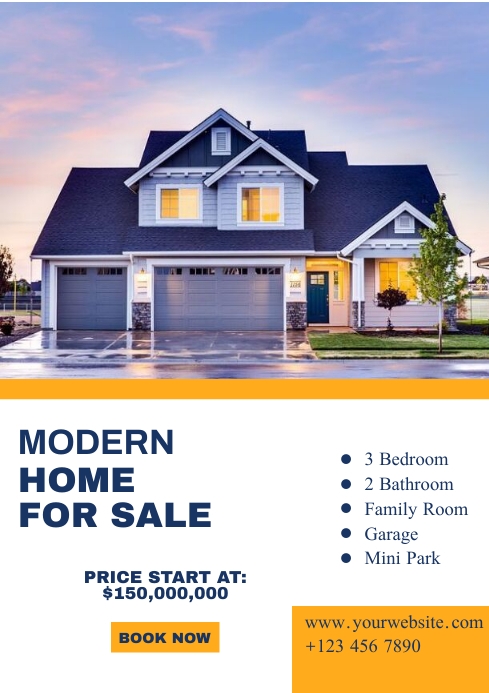 Real Estate A4 Template | PosterMyWall