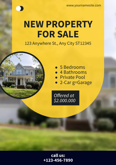 Real Estate A4 Template | PosterMyWall