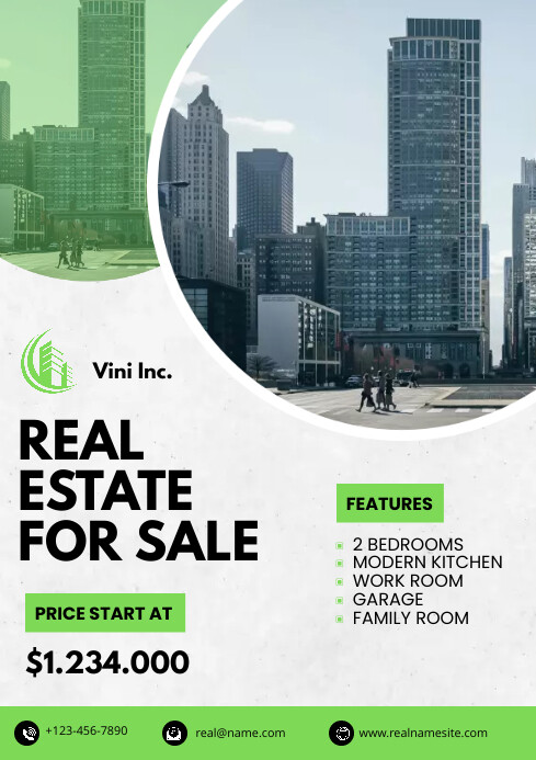 Real Estate A4 Template | PosterMyWall