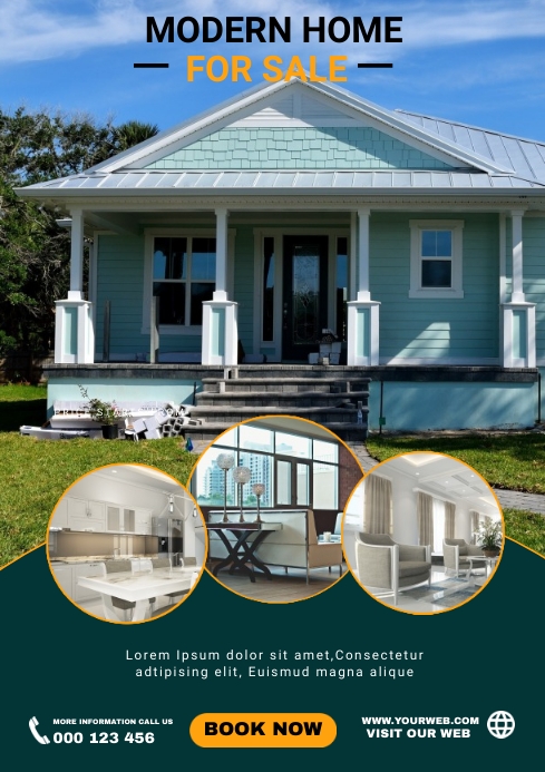 Real Estate A4 size Template | PosterMyWall