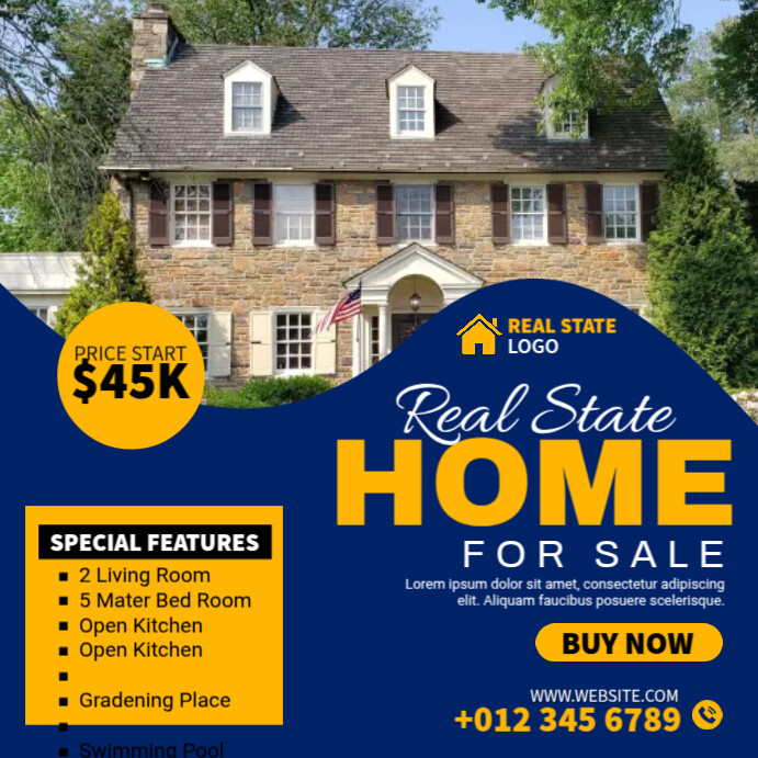 Real Estate Accommodation Template | PosterMyWall