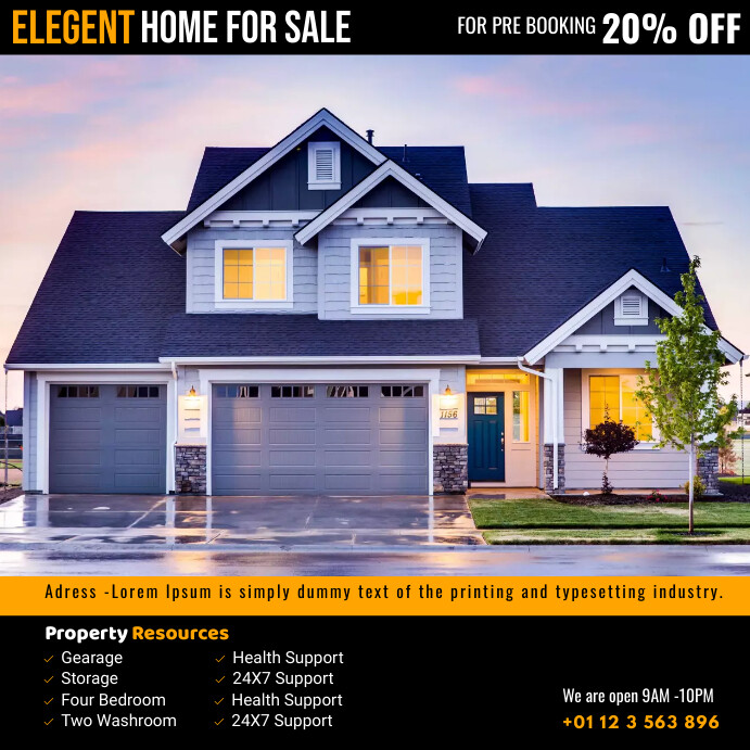 real estate ad Template | PosterMyWall