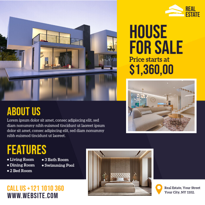 Real Estate Ad Template | PosterMyWall