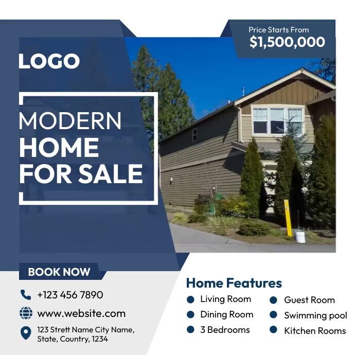 Plantilla de Real Estate Ad Template | PosterMyWall