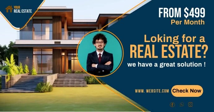 Real Estate Agency Ads (1) Template | PosterMyWall