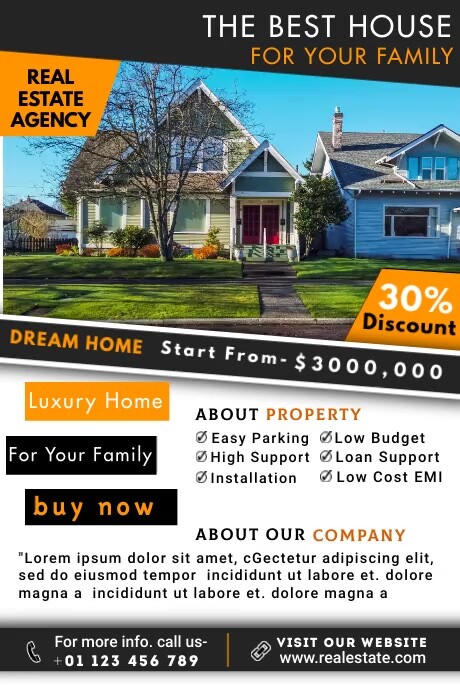 real estate agency Template | PosterMyWall
